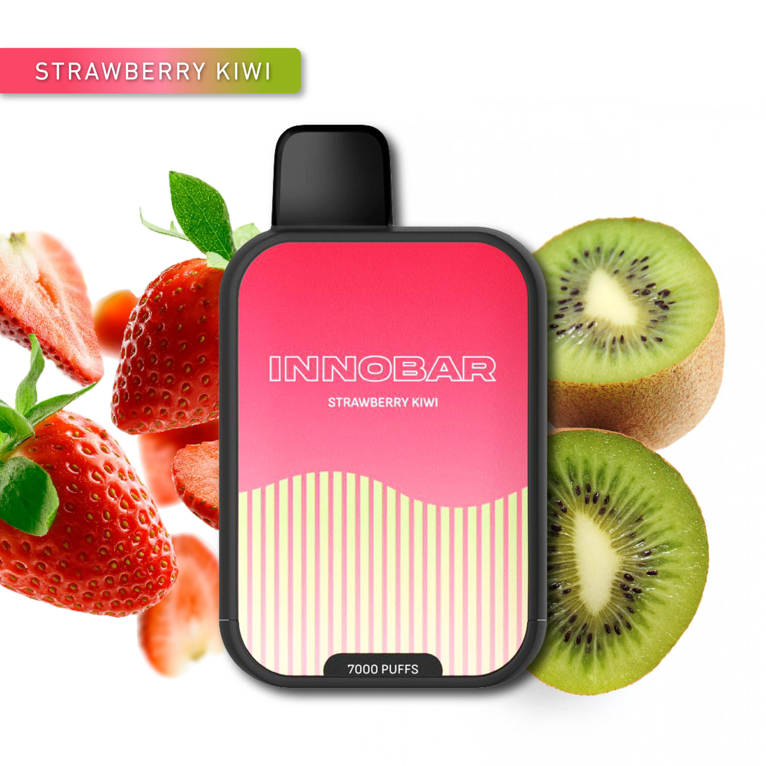 VAPER DESECHABLE STRAWBERRY KIWI 7000 PUFFS 4.5% – INNOBAR – OOMA