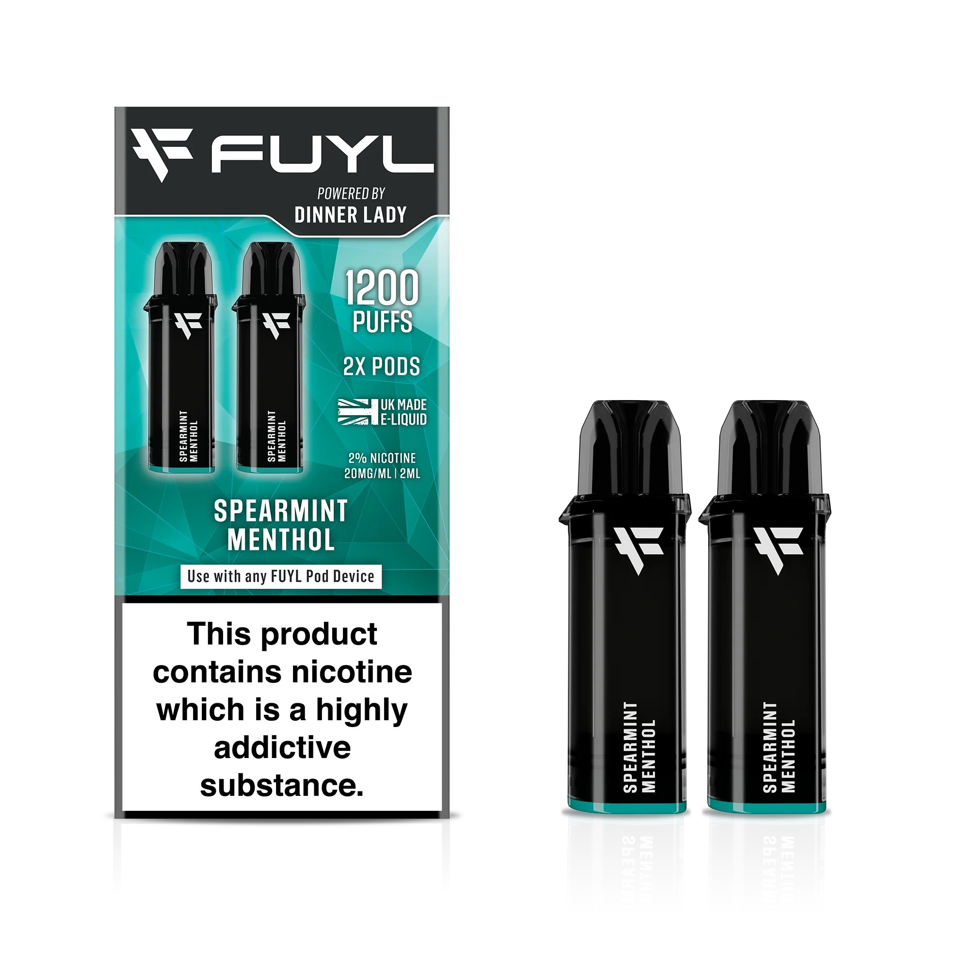 VAPORIZADOR DESECHABLE FUYL POD DINNER LADY 1200 PUFF (2X600 PUFF) 0% ...